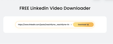 LinkedIn Video Downloader - Download LinkedIn Videos for Free